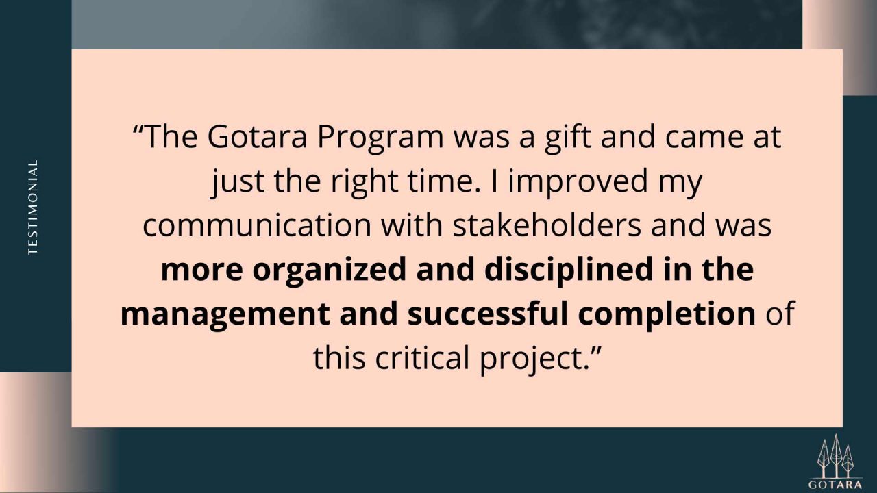 Rachita Brought Project in a Week Early | GOTARA Improve leadership skills